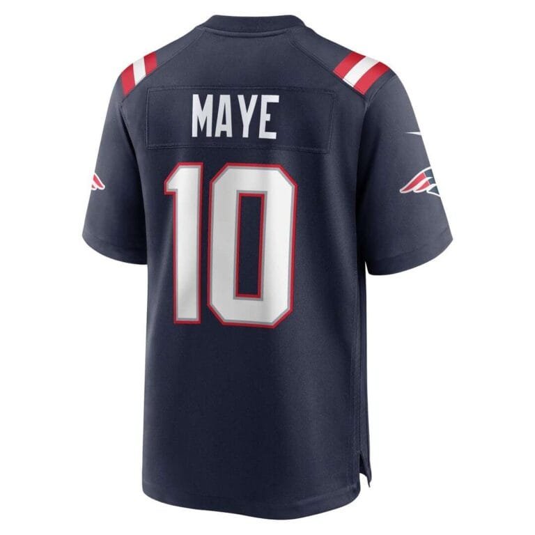 NFL New England Patriots Drake Maye Navy Player Game Jersey | DSO Sport