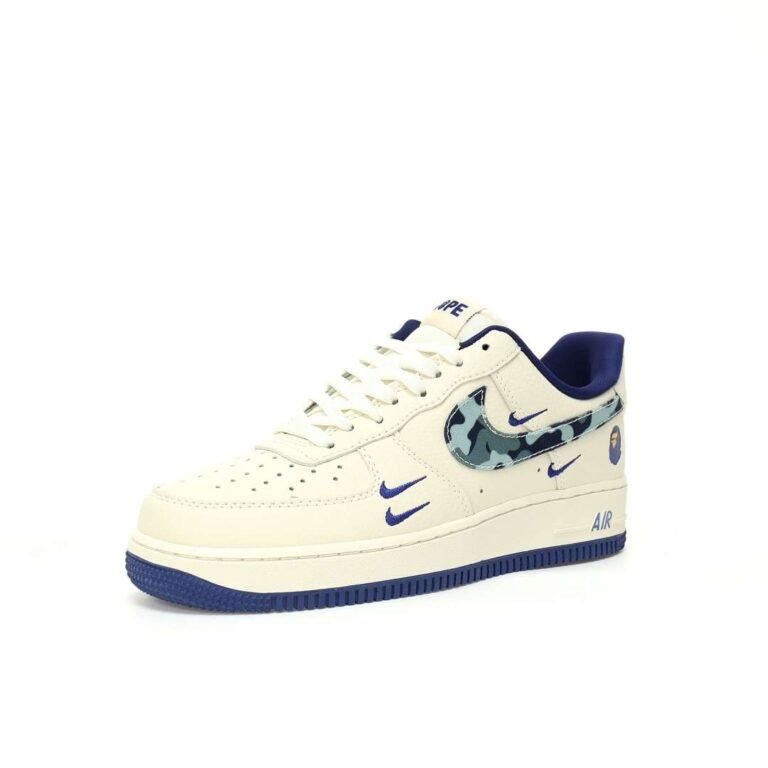 Nike Air Force 1 Sta Low BAPE White Purple | DSO Sport